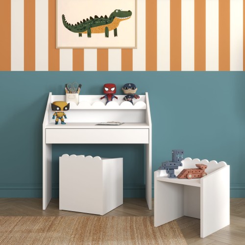 BELLAMY BooK NooK snow biurko Montessori – kompaktowe biurko dla dzieci ...